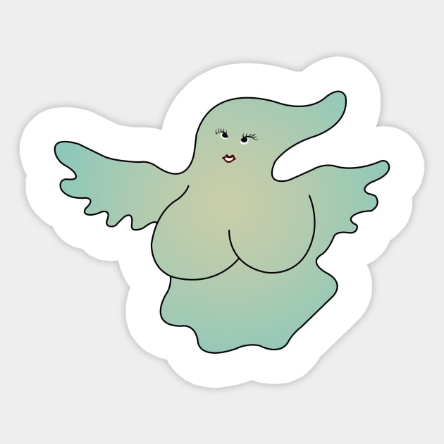 Boob Ghost - Boob Ghost - Sticker | TeePublic